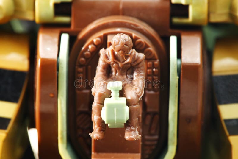 Miniature Model Pilot in the Cockpit Scene. Stock Image - Image of ...