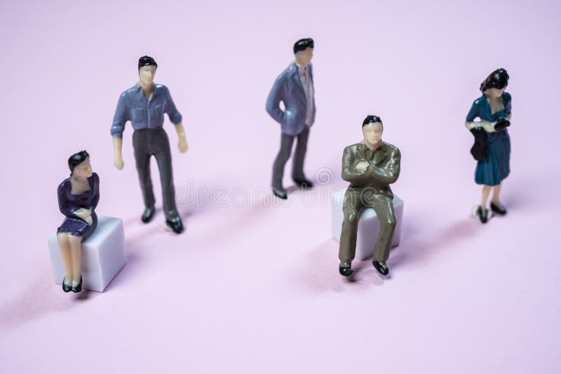 Miniature models people stock image. Image of color - 242633249