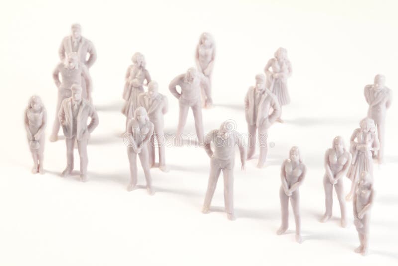 Miniature Monochrome Toys of Human Stock Photo - Image of human ...