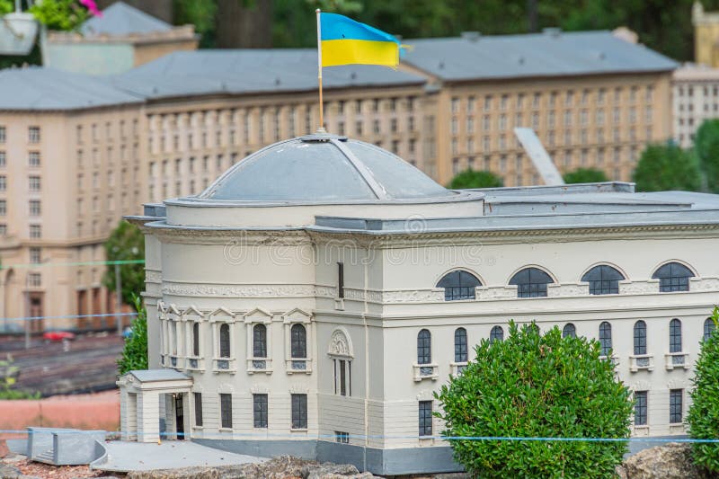 A Miniature Neoclassical Model with Multiple Gables, Dormer Windows ...
