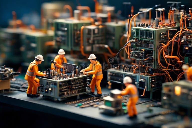 Miniature Technology Stock Illustrations – 11,094 Miniature Technology ...