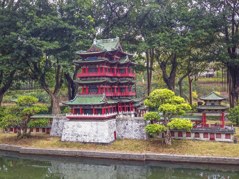 Miniature park in China editorial image. Image of attractions - 44839770