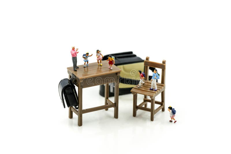 Miniature People : Children and Student with Stationary ,School Stock ...