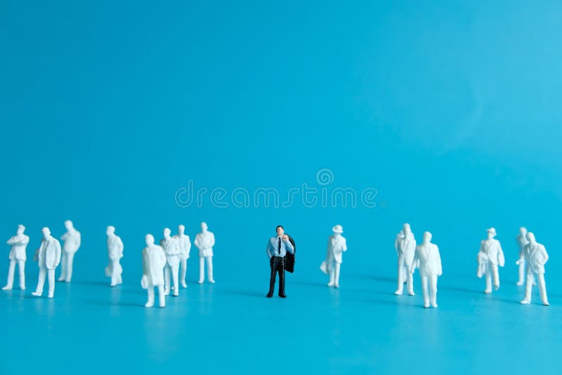 Miniature People Concept - a Different Business Worker Standout from ...
