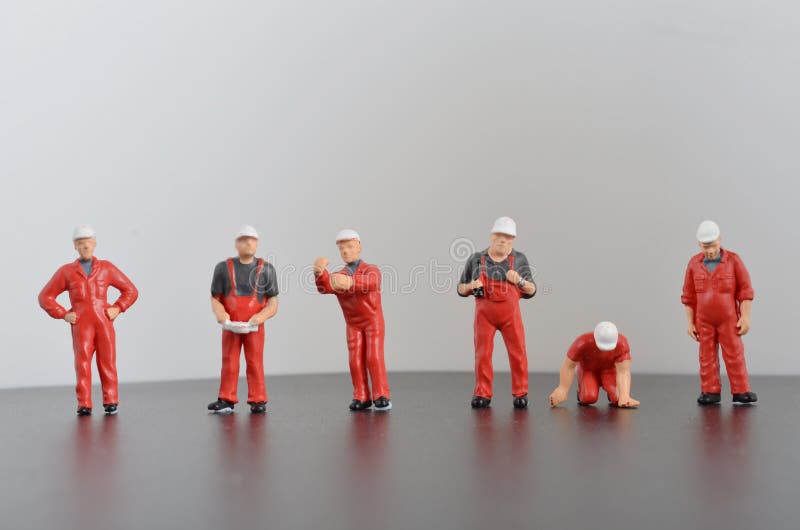 Miniature Toy People Stand in Different Poses Stock Photo - Image of ...