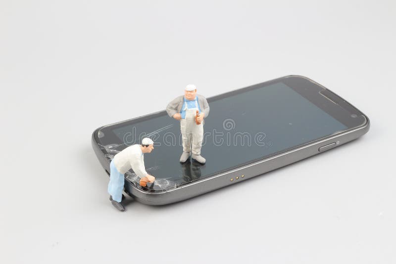 Miniature People in Engineer or Worker Occupation Stock Photo - Image ...