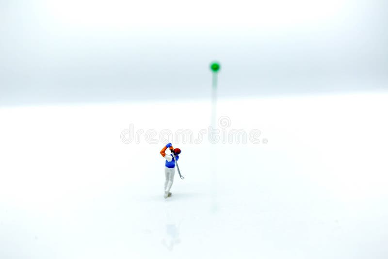 Miniature People : Golfer Teams Playing. Stock Photo - Image of country ...