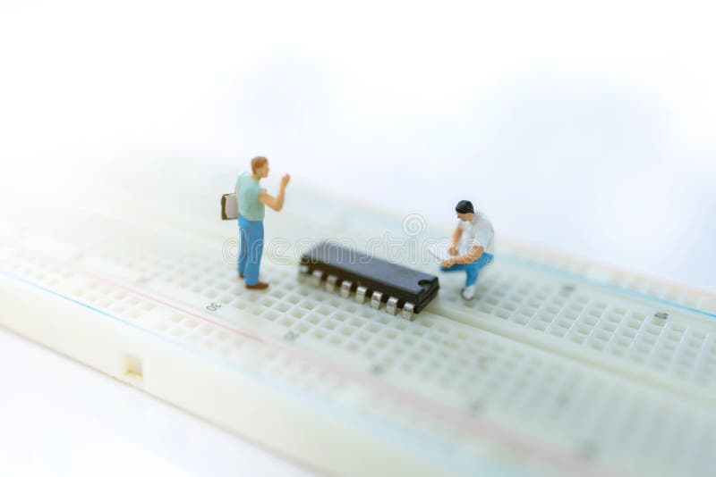 Bugs on a computer chip stock image. Image of debugging - 101961943