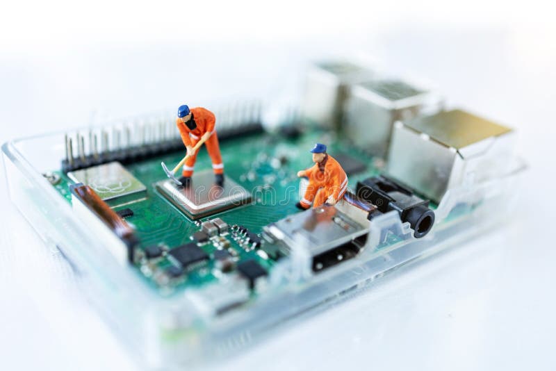 Bugs on a computer chip stock image. Image of debugging - 101961943