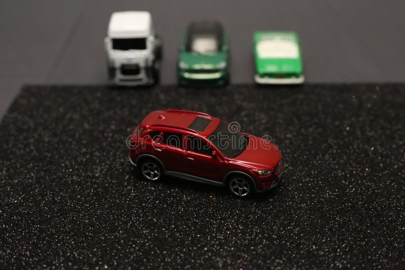 Miniature People Sitting on Car and Road Rage Accident Stock Image ...