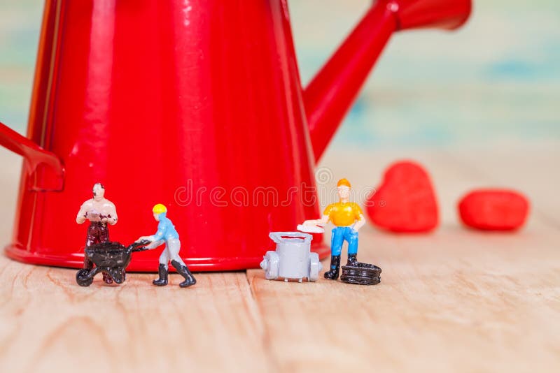 Miniature People or Small People Model Work Stock Photo - Image of ...