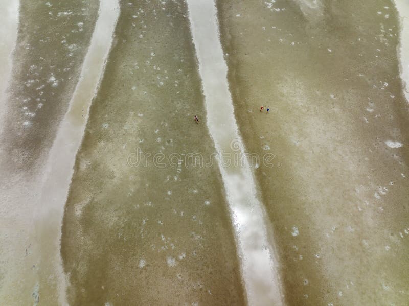 Miniature People on the Tidal Beach Stock Image - Image of patterns ...