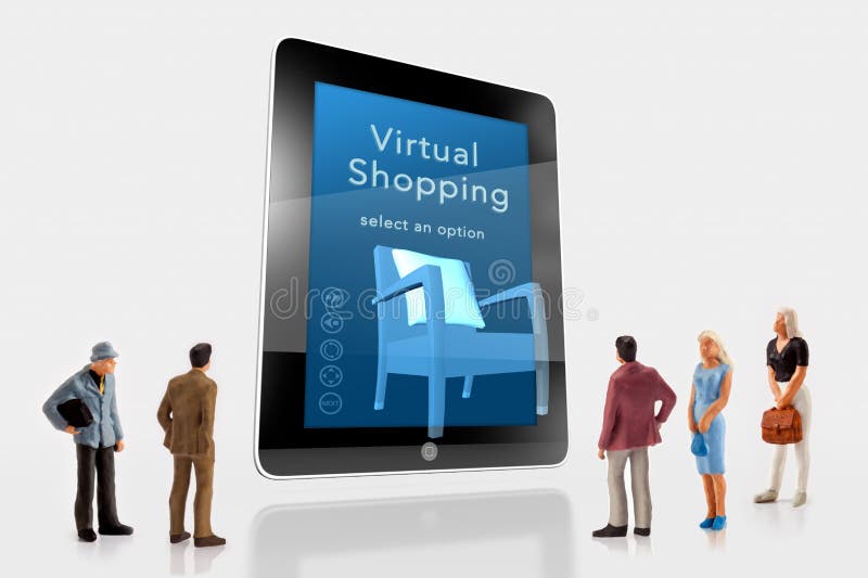 Virtual shopping stock photo. Image of isolated, commercial - 14789550