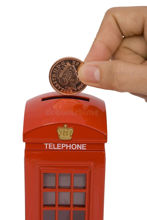 Miniature phone box editorial stock photo. Image of change - 2975363