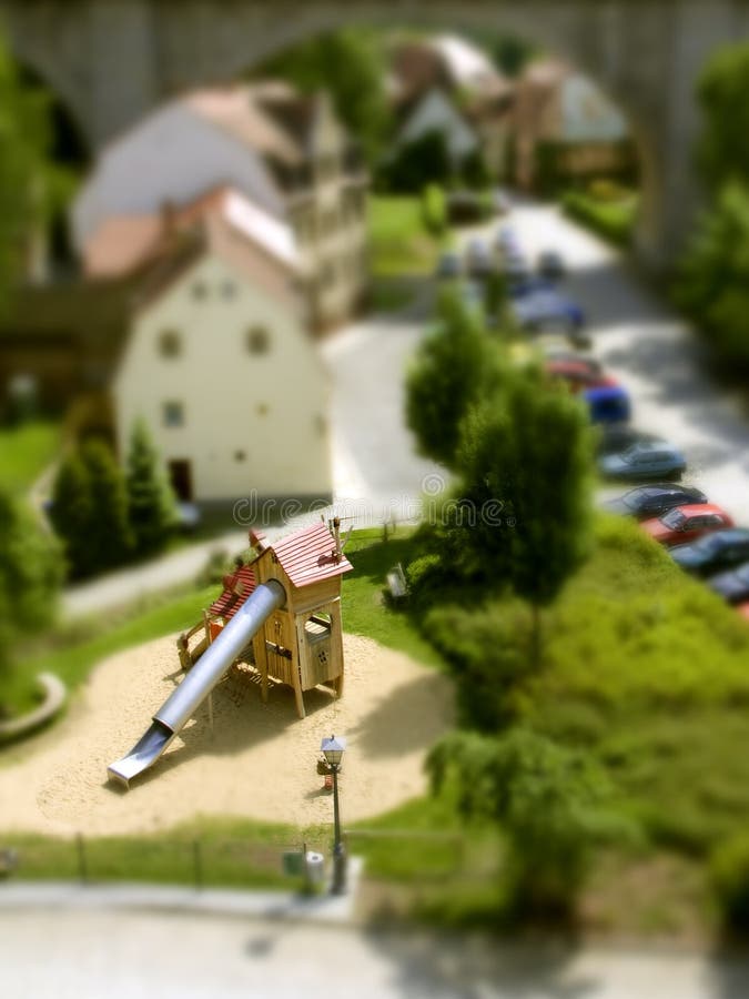 Miniature Playground stock photo. Image of outdoors, kindergarten ...