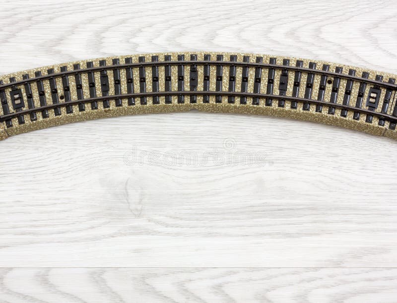 Miniature Rails for Electric Model Train Stock Image - Image of view ...