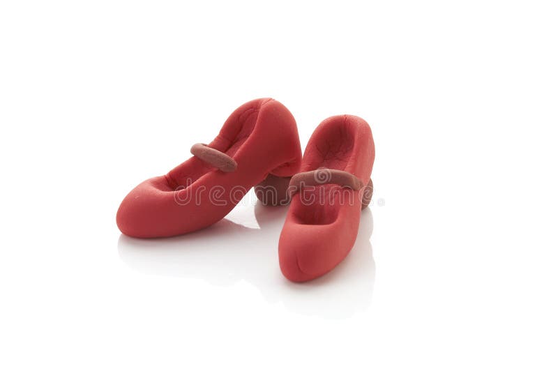 Miniature red shoe stock photo. Image of model, japanese - 40703722