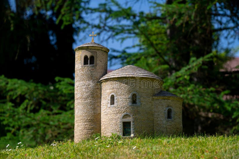Miniature of Rotunda of St. George and St. Vojtech on the Top of the ...