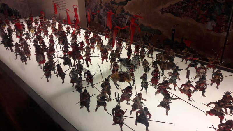 Miniature of Samurai in Osaka Castle, Osaka, Japan Editorial Image ...