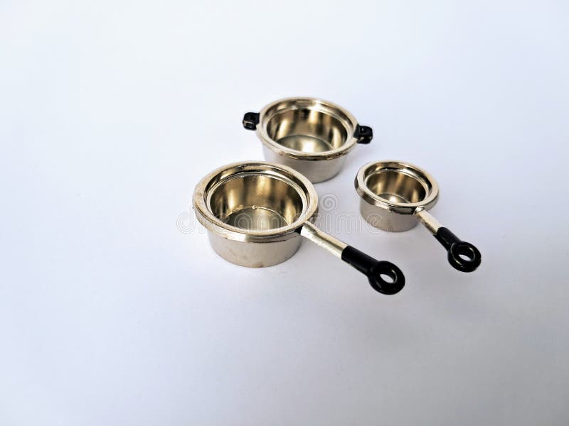 Miniature Set of Pots and Pans Stock Image - Image of miniatures, house ...