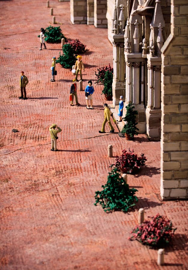 Miniature Street of Switzerland Stock Image - Image of crowd, event ...