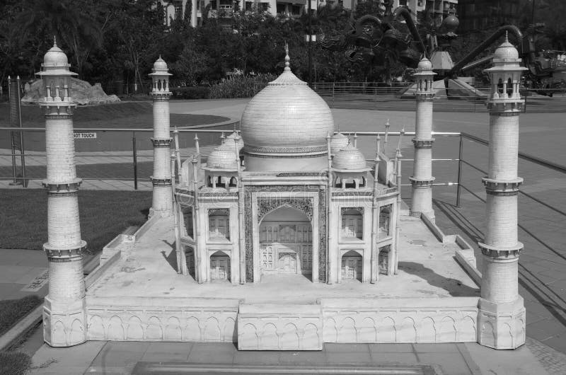 Miniature Taj Mahal Model in a Park Stock Photo - Image of beauty ...