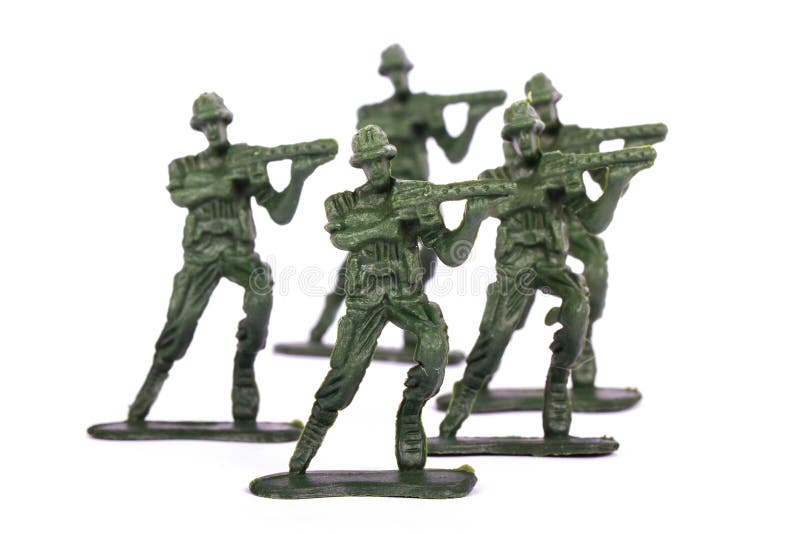 Miniature Toy Soldiers stock image. Image of riffle, green - 34881715