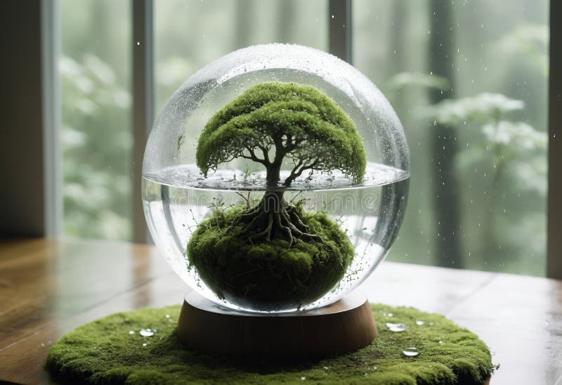 Tree Growing on Circuit Digital Ball. Digital and Technology ...