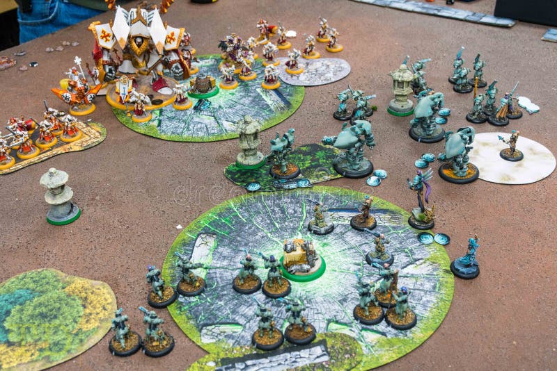 Warmachine Hordes Miniature Game in Progress Editorial Photo - Image of ...