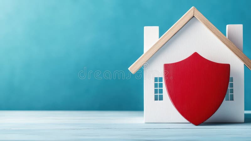 Miniature White House Model is Being Protected by a Large Red Shield ...