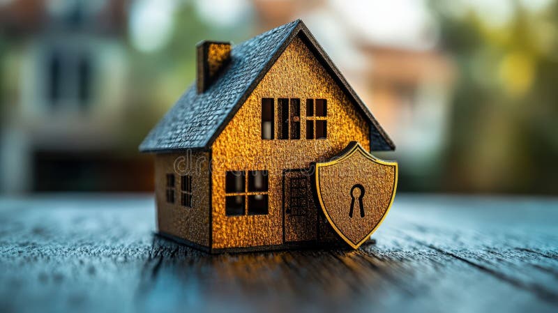 Miniature White House Model is Being Protected by a Large Red Shield ...