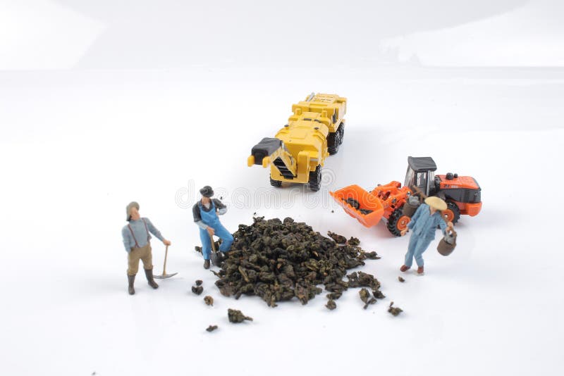 Miniature Worker, Work with Machine Stock Image - Image of tiny, small ...