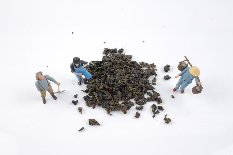 Miniature Worker, Work with Tea Stock Image - Image of miniature, plan ...