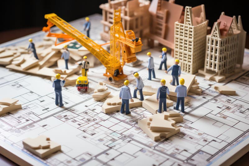 Miniature Workers Bring an Architectural Model To Fruition, Following ...