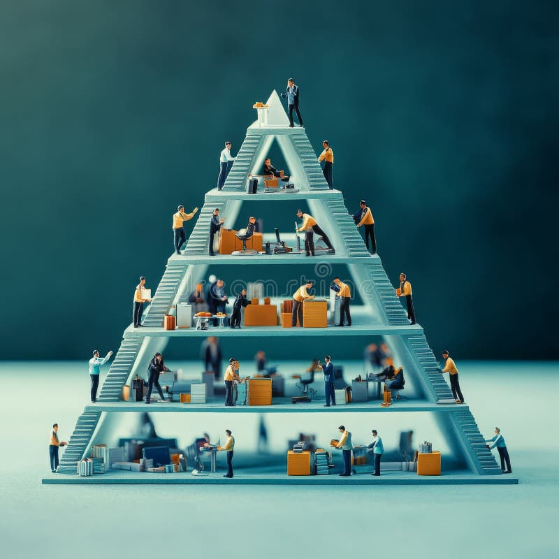 Miniature Workers Embedded within a Pyramidal Corporate Structure Model ...