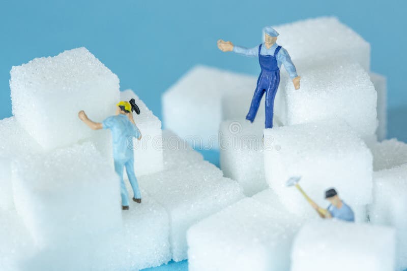 Miniature Workers Cleaning a Broken Hard Drive and Recycle it Stock ...