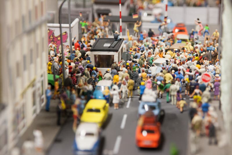 Miniature Toy People Stand in Different Poses Stock Image - Image of ...