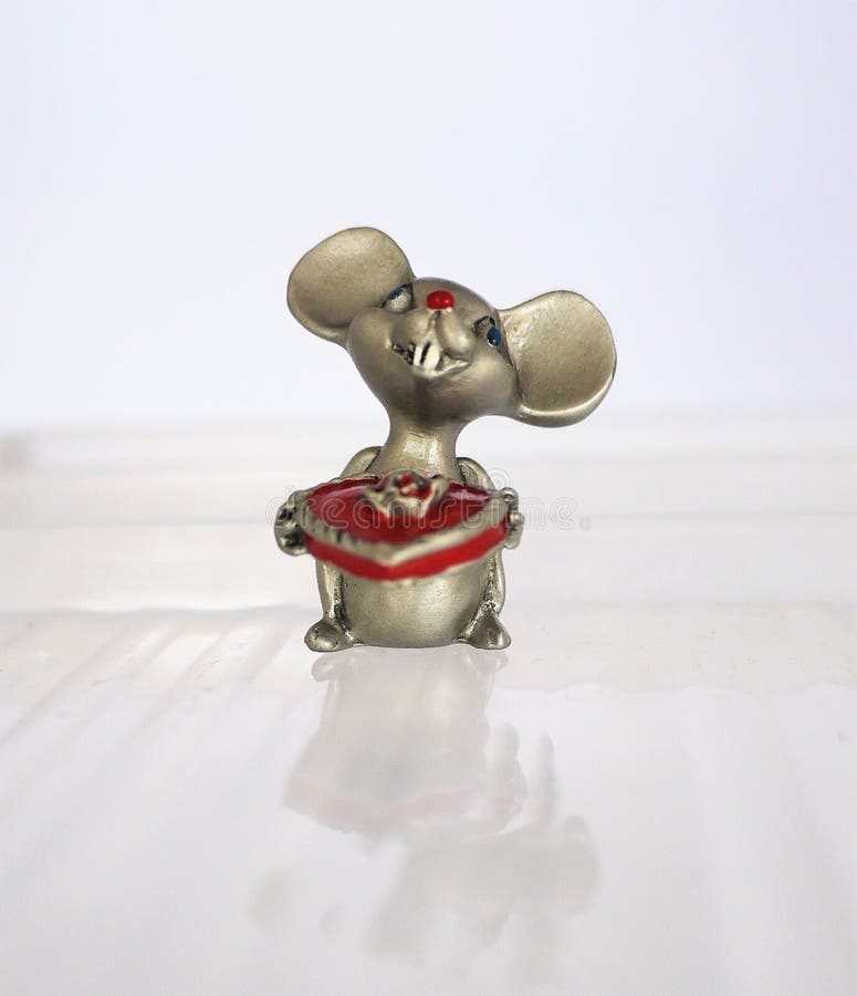 Miniatures Mouse Made with Malaysia Selangor Pewter Stock Image - Image ...