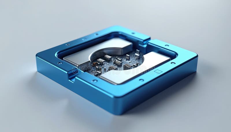 Miniaturized Three Axis Industrial Accelerometer Stock Illustrations ...