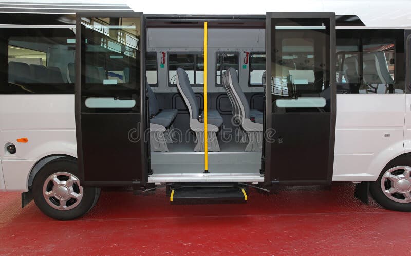 Minibus door stock image. Image of chair, doors, access - 31556083