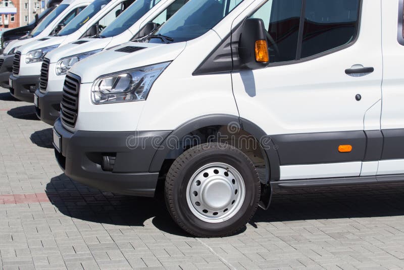 Minibuses and vans outside stock photo. Image of outdoors - 79601322