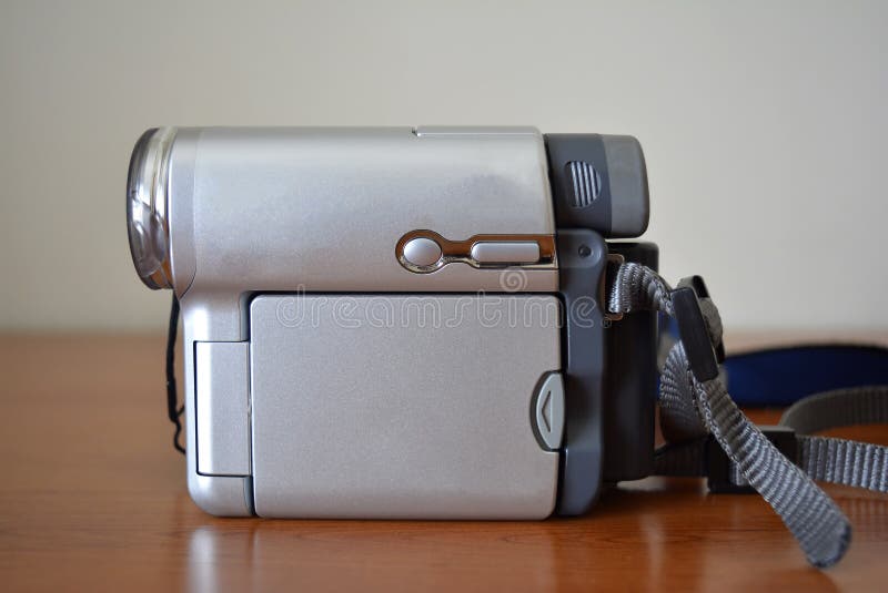 MiniDV Video Camera stock photo. Image of zoom, battery - 87377098