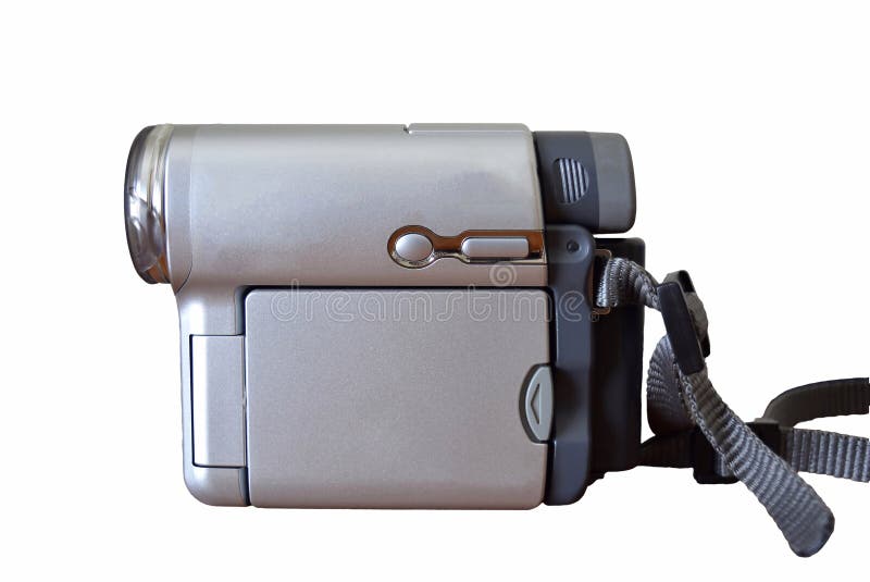 MiniDV Handy Cam Corder Isolated Stock Photo - Image of classic ...