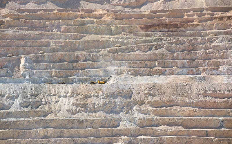 Miniera Di Rame Della Trincea a Cielo Aperto Fotografia Stock ...