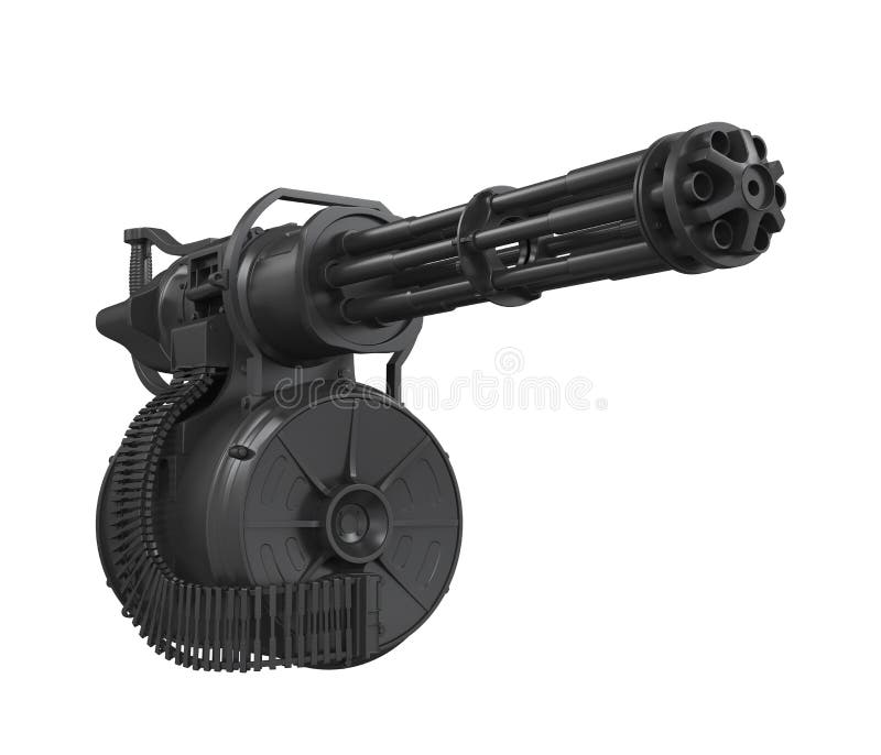 Minigun Stock Illustrations – 82 Minigun Stock Illustrations, Vectors ...