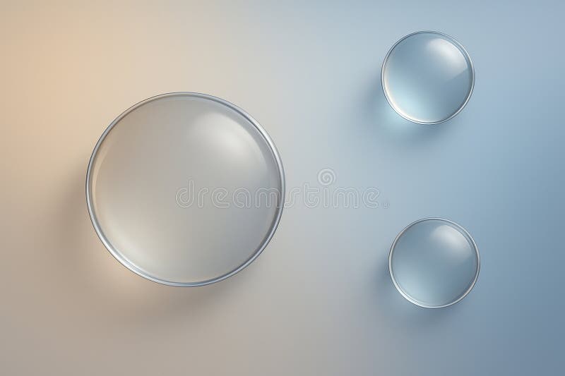 Minimal Abstract Background with 3D Glass Spheres on Soft Gradient ...