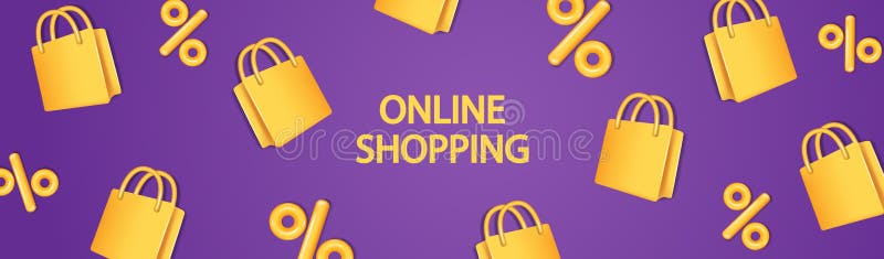 Minimal Abstract Background for Online and Shopping Concept. Vector ...