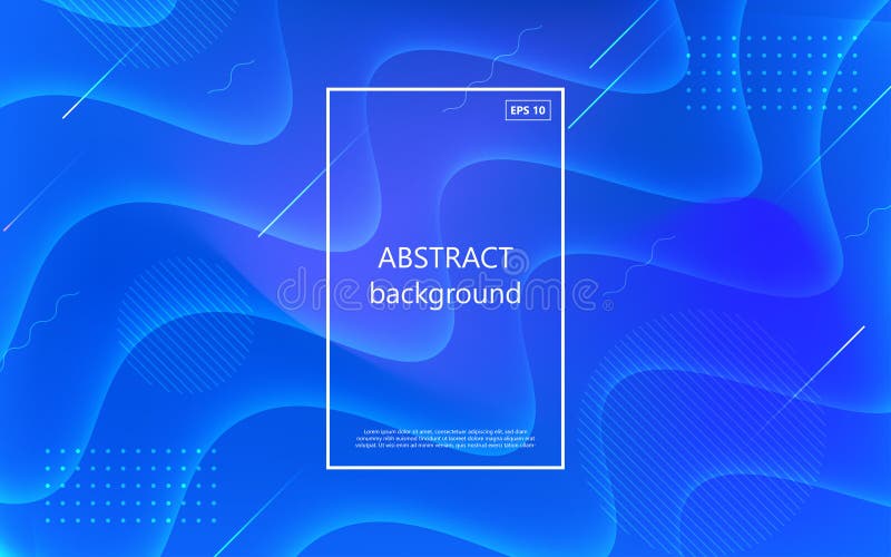 Minimal Abstract Blue Fluid Liquid Color Wavy Geometric Shape Dynamic ...