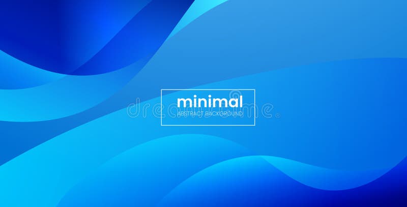 Minimal Abstract Blue Liquid Gradient Color with Simple Shape Cool ...