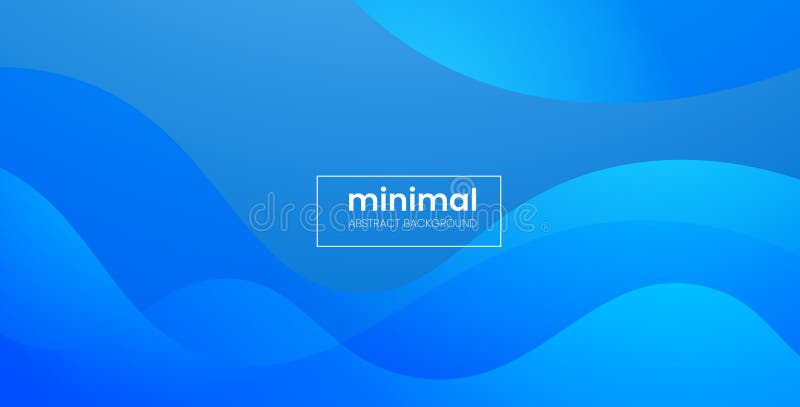 Minimal Abstract Blue Liquid Gradient Color with Simple Shape Cool ...